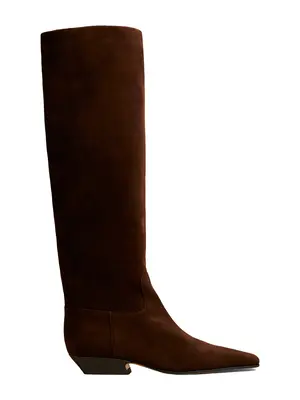 Khaite Marfa Knee-high Boots - Coffee