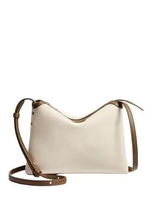 Khaite Lina Crossbody Bag Cream/dark Olive