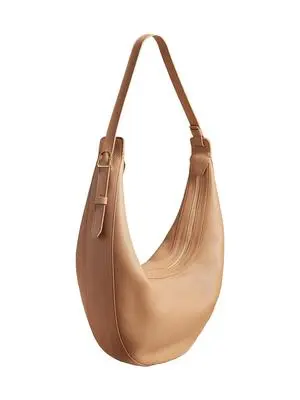 Khaite Khaite Augustina Hobo Hazelnut