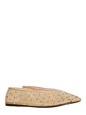 Khaite Khaite Marcy Flat Nude Mesh With Crystals