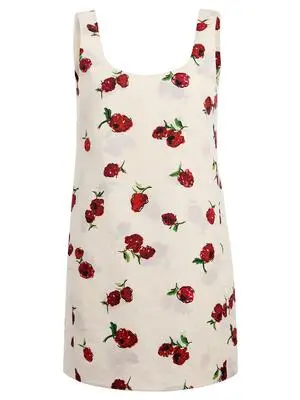 Khaite Khaite Pranta Tank Dress Raspberry/ Cream