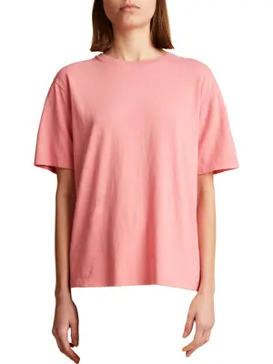 Khaite Khaite Mae T-Shirt Deep Pink