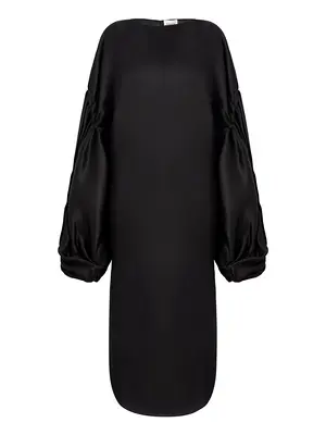 Khaite Khaite Zelma Silk Dress Black
