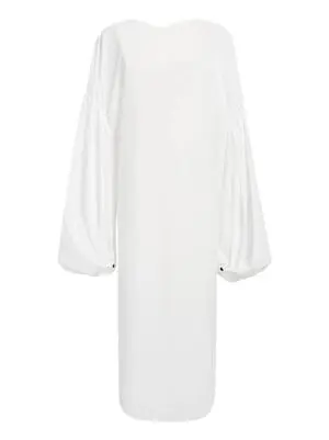 Khaite Khaite Zelma Silk Dress White
