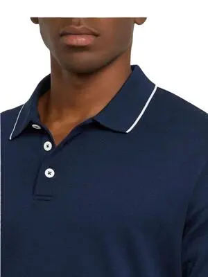 Giorgio Armani Apos;s Tipped Polo Shirt - Navy