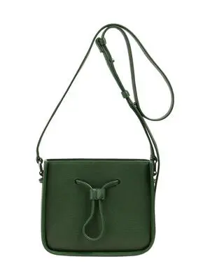 3.1 Phillip Lim Soleil Mini Pebbled Leather Bucket Bag - Forest Green