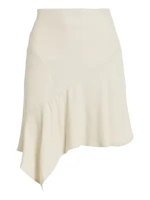 IRO PARIS Isaura Asymmetric Mini Skirt - Ivory