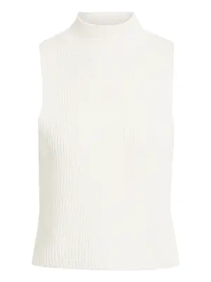 IRO PARIS Virgi Ribbed Turtleneck Top - Ivory