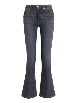 Paige Mid-rise Flared Jeans - Anthracite