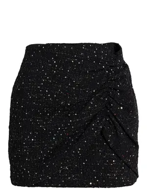 IRO PARIS Clarita Sequined Tweed Mini Skirt - Black