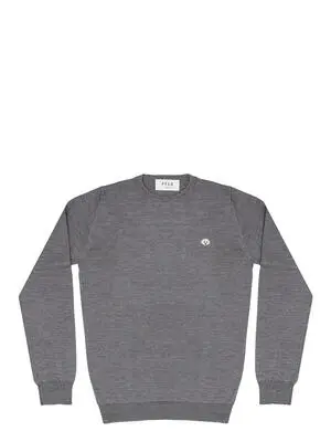 PELO FOUNDATION Merino Wool Crewneck Sweater Grey