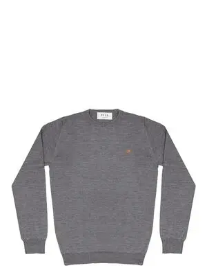 PELO FOUNDATION Crew Neck Merino Wool Pullover Grey