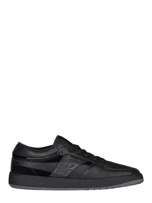 Givenchy G Move Sneakers In Mixed Leathers - Black