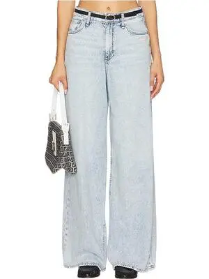 Rag & Bone Featherweight Sofie High-Rise Wide-Leg Jeans Bellport