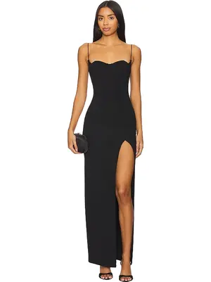 CAMILA COELHO Nova Maxi Dress - Black