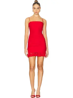 MORE TO COME Callie Mini Dress - Cherry Red