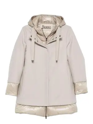 Herno A-line Lightweight Coat - Neutrals
