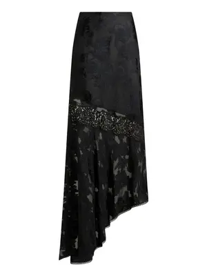 Etro Fil-coupé Chiffon Maxi Skirt - Black