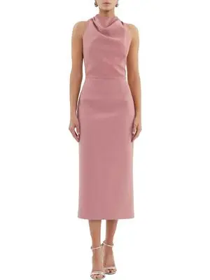 Rebecca Vallance Elora Midi Dress - Pink