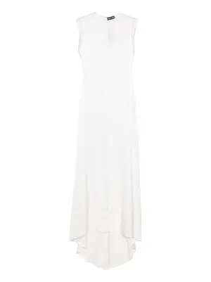 David Koma Roll-cuffs Satin Blouse - White