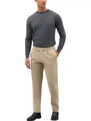 Boglioli Corduroy Loose-fit Trousers - Neutrals