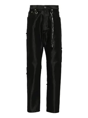 MASTERMIND WORLD Puzzle Straight-leg Jeans - Black