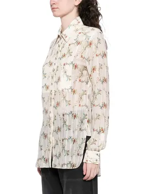 Rabanne Graphic Print Shirt - Neutrals
