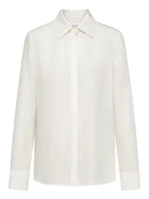 FERRAGAMO Gancini-print Shirt - White