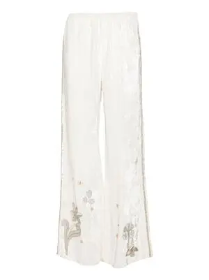 FORTE_FORTE Forte Forte Velvet Wide-Leg Trousers