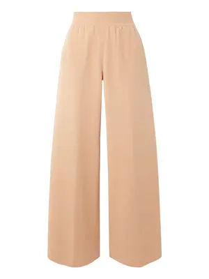 Loro Piana Cashmere And Silk-blend Wide-leg Pants - Neutrals