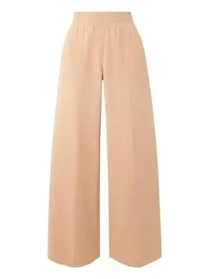 Loro Piana Cashmere And Silk-blend Wide-leg Pants - Neutrals