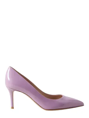 GIANVITO ROSSI 70 Patent-leather Pumps - Purple
