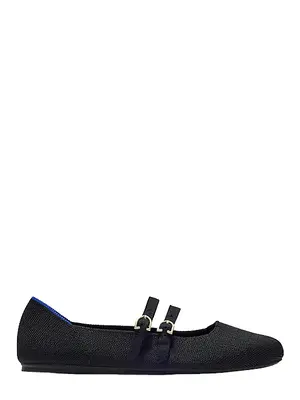 Rothy's The Double Buckle Mary Jane Flats - Black