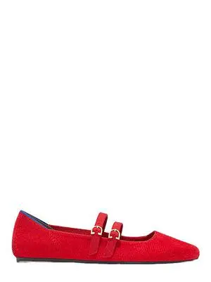 Rothy's The Double Buckle Mary Jane Flats - Light Red