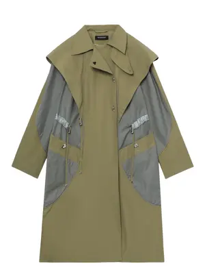 KIKO KOSTADINOV Colour-block Coat - Green