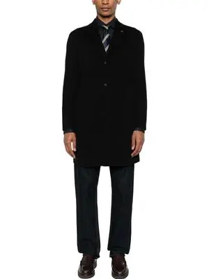 Zegna Gabardine-weave Shirt - Black