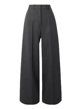 Givenchy Wool Wide-leg Trousers - Gray