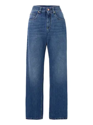 Brunello Cucinelli Brunello Cucinelli High-Rise Jeans Mid Denim