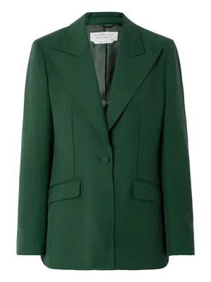 Gabriela Hearst Gabriela Hearst Leiva Wool Blazer Green