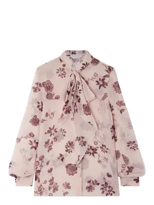GABRIELA HEARST Gabriela Hearst Shildon Floral-print Silk-chiffon Blouse