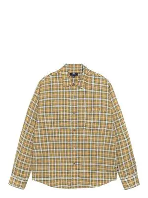 StÜssy Plaid Matthew Printed Shirt - Gold