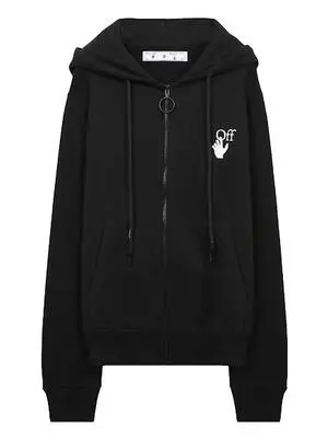 Off-White Pascal Arrows Zip-up Sweatshirt - Black