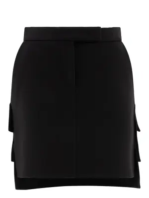 Max Mara Camelwool Mini Skirt - Black