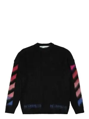 Off-White Diag Brushed Sweater - Black