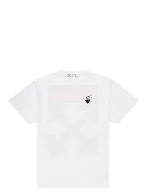 Off-White Off Marker Short Sleeve Over Tee Shirt - White/red