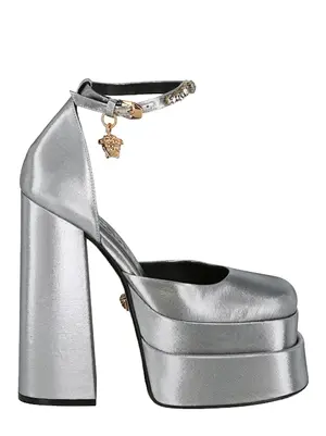 Versace Medusa Aevitas Platform Pumps - Grey