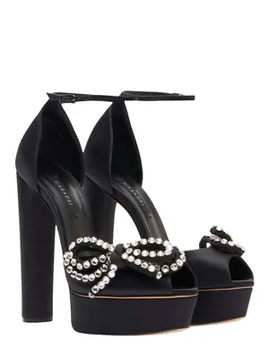 Casadei Judith 140mm Sandals - Black