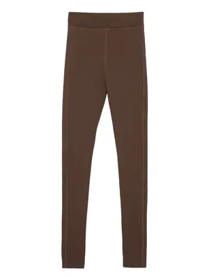 LEMAIRE Second Skin Jersey Leggings - Brown