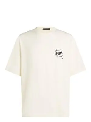 Karl Lagerfeld Ikon-patch T-shirt - White