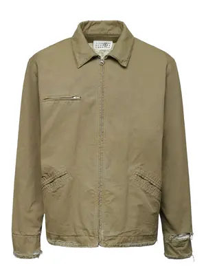 MAISON MARGIELA Cotton Shirt Jacket - Green